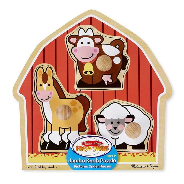 Melissa & Doug Barnyard Animals Jumbo Knob Puzzle | Melissa And Doug Toys