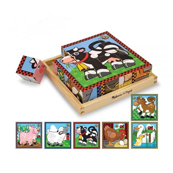 Melissa & Doug Farm Cube Puzzle | Melissa And Doug Toys