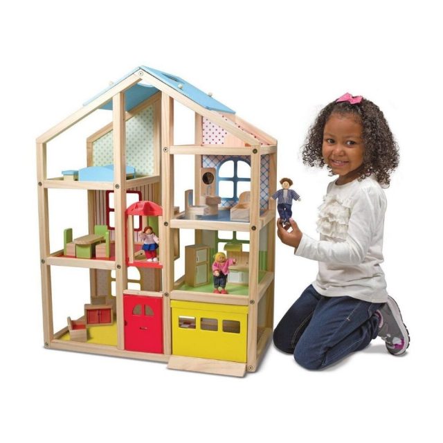 Melissa & Doug Hi-Rise Wooden Doll House | Melissa And Doug Toys