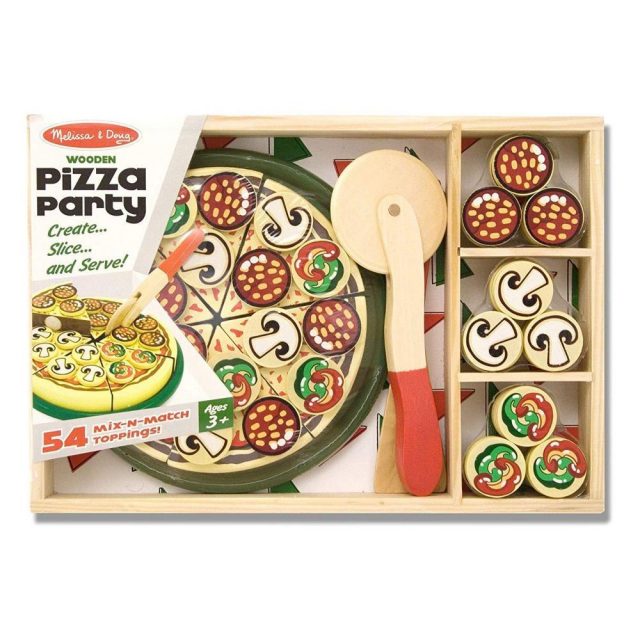 Melissa & Doug Pizza Party Wooden Play Food | Melissa And Doug Toys