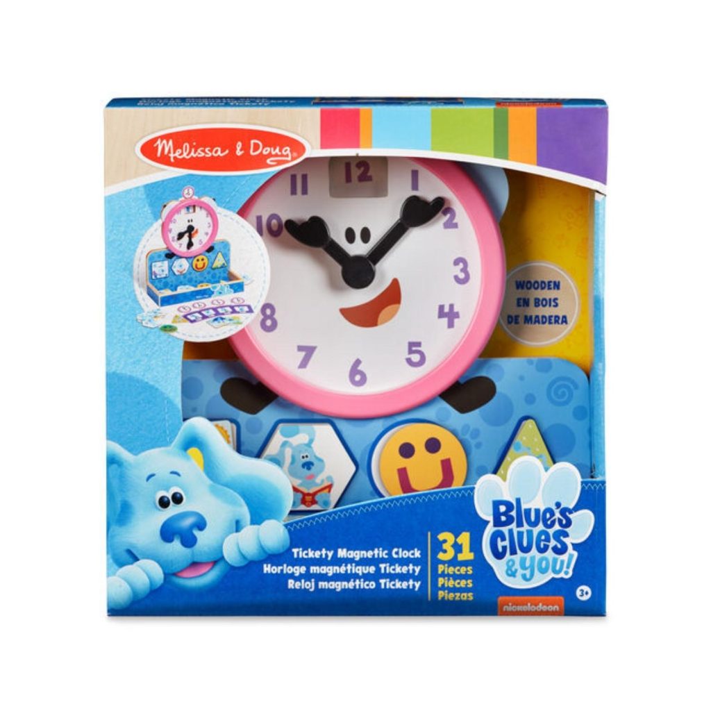 Melissa & Doug Blues Clues Tickety-Tock Wooden Magnetic Clock | Melissa ...