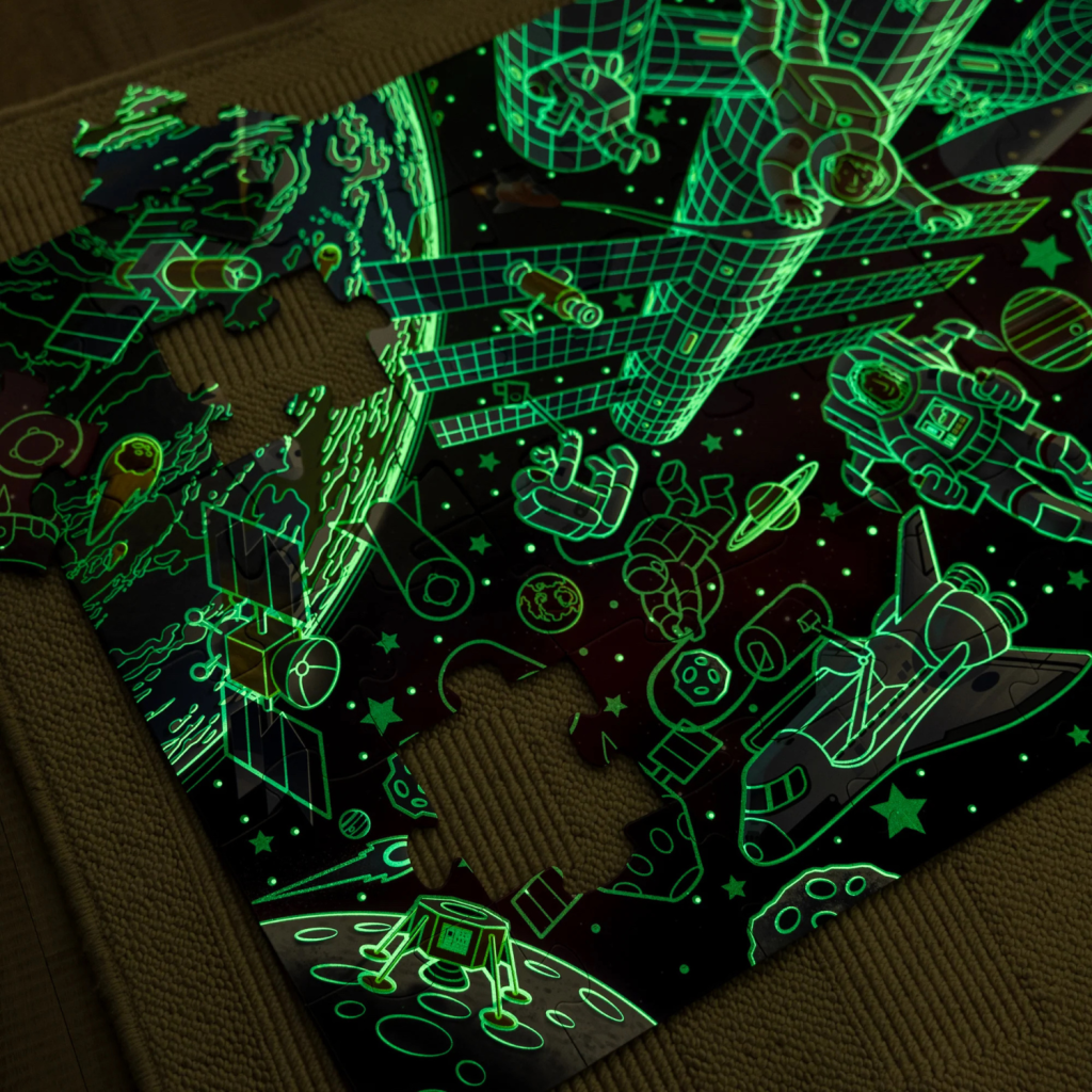 Melissa & Doug Outer Space Glow in the Dark Floor Puzzle | Melissa And ...