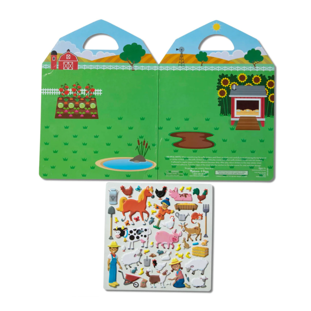 Melissa & Doug Puffy Sticker Set: Farm | Melissa And Doug Toys