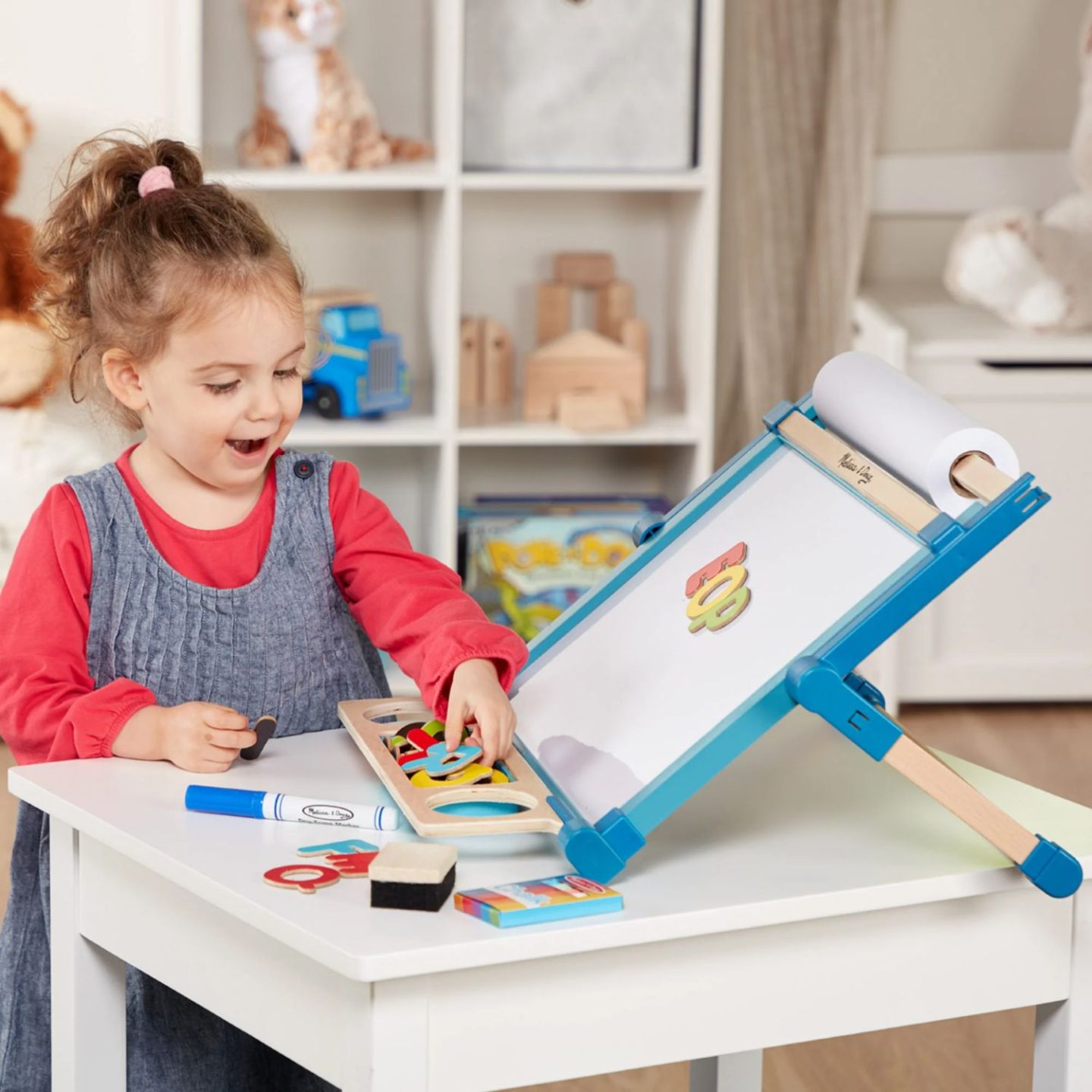 Melissa & Doug Double-Sided Magnetic Tabletop Easel | Melissa And Doug Toys
