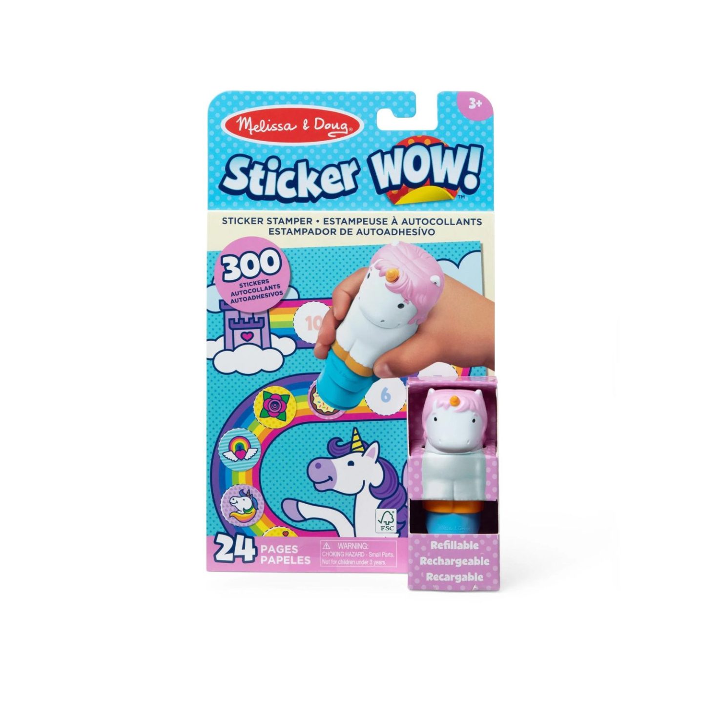 Melissa & Doug Sticker WOW! - Sticker Stamper & Activity Pad - Unicorn ...